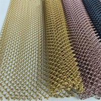 China Hotel Hall Flexible Aluminum Curtain Chain Link Decorative Metal Mesh Curtain Room Divider for sale