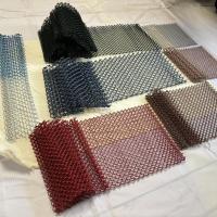 China Colorful Mesh Curtain Aluminum Coil Drapery Restaurant Decorative Room Divider Decorative Metal Mesh Curtain for sale