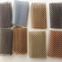 China Colorful Mesh Curtain Aluminum Coil Drapery Restaurant Decorative Room Divider Decorative Metal Mesh Curtain for sale