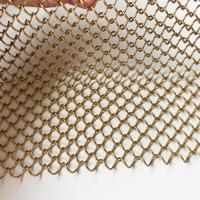 China Colorful Aluminum Coil Drapery Decorative Room Divider Large Metal Mesh Water Curtain Wall Waterfall for sale