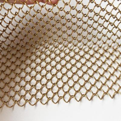 China Colorful Aluminum Coil Drapery Decorative Room Divider Large Metal Mesh Water Curtain Wall Waterfall for sale