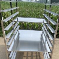 China Commercial Kitchen Drying Baking Bread 600 X 400 Bakery Rack Tray Trolley For Rotary Oven for sale