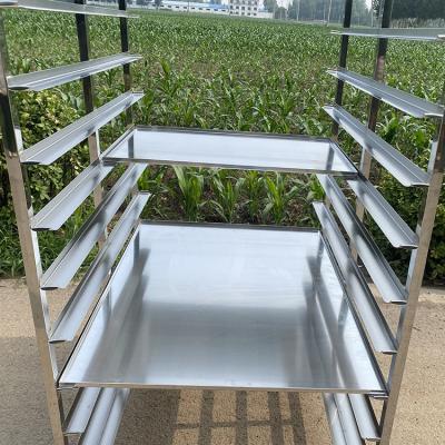 China Commercial Kitchen Drying Baking Bread 600 X 400 Bakery Rack Tray Trolley For Rotary Oven for sale