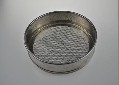 China Food Grade Stainless Steel Wire Mesh Filter Perforated Plate Test Sieve For Building Industry for sale