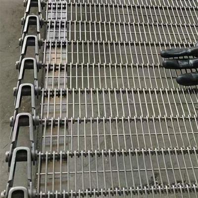 China SS304 Chain Link Eye Flex Stainless Steel Wire Mesh Freezer Belt 1.5-3.0mm Chain Edge for IQF Cooling for sale