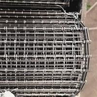 China SS304 Chain Link Eye Flex Stainless Steel Wire Mesh Freezer Belt 1.5-3.0mm Chain Edge for IQF Cooling for sale