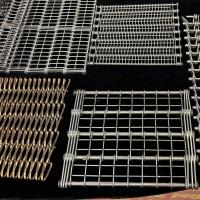 China SS304 Chain Link Eye Flex Stainless Steel Wire Mesh Freezer Belt 1.5-3.0mm Chain Edge for IQF Cooling for sale