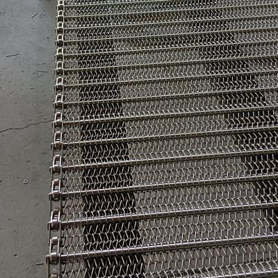 China Corrosion Resistant Spiral Weave SS304 Stainless Steel Wire Mesh Conveyor Belt for Food Processing Drying Oven Equipment for sale