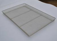 China Food Grade Metal Woven Fine 80x100 40*60cm ss304 316 Stainless Steel Wire Mesh Tray for Oven Bakery Drying Baking Cake Cooling  Dehyrator for sale