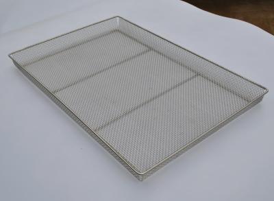China Food Grade Metal Woven Fine 80x100 40*60cm ss304 316 Stainless Steel Wire Mesh Tray for Oven Bakery Drying Baking Cake Cooling  Dehyrator for sale