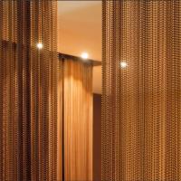 China restaurant room divider decorative Aluminium Mesh Fabric Link Door shower wire mesh Netting coil drapery  metal chain curtain for sale