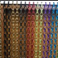 China restaurant room divider decorative Aluminium Mesh Fabric Link Door shower wire mesh Netting coil drapery  metal chain curtain for sale