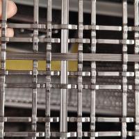 China Rigid bronze Architectural Facade Stainless Steel Antique Brass Woven Wire Grill Panel Partitions Inserts Fabric Home Metal Decorative Mesh for Cabinet Doors for sale