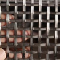 China Rigid bronze Architectural Facade Stainless Steel Antique Brass Woven Wire Grill Panel Partitions Inserts Fabric Home Metal Decorative Mesh for Cabinet Doors for sale