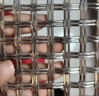 China Rigid bronze Architectural Facade Stainless Steel Antique Brass Woven Wire Grill Panel Partitions Inserts Fabric Home Metal Decorative Mesh for Cabinet Doors for sale