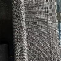 China Food Grade 304 Stainless Steel Herringbone Weave Conveyor Belt for Baking Frying Freezing Line for sale