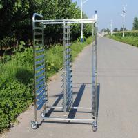 China Customizable 10-40 Layer Stainless Steel Rack Trolley with Detachable Trays and OEM ODM Customization for sale