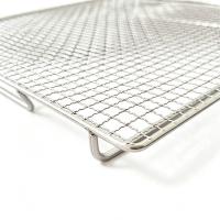China SS304 Stainless Steel Anti Rust Bread Baking Mesh Tray Food Grade Wire Tray With Reinforced Edge for sale