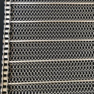 China Food Grade Wire Mesh Conveyor Belt Customized Stainless Steel for Baking Line 12mm for sale