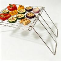 China SS304 Stainless Steel Anti Rust Bakeware Mesh Tray Round Square Oven Baking Wire Tray for sale
