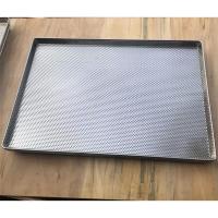 China Stainless Steel Wire Mesh Tray Perforated Baking Tray Commercial Oven Pan 18x26x1 Inch for sale