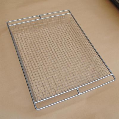 China Standard Size Stainless Steel Wire Mesh Food Drying Tray Custom Made 600x400 mm for sale