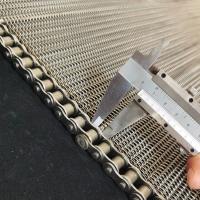 China Stainless Steel Wire Mesh Conveyor Belt Heat Resistant Furnace Balanced Weave 304 316 10mm Pitch for sale