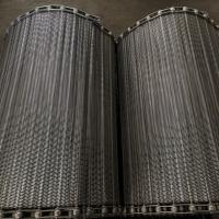 China 316 Stainless Steel Spiral Weave Wire Mesh Conveyor Belt for Meat Processing Line for sale