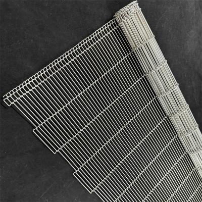 China AISI 304 Chain Link Wire Mesh Conveyor Belt for Chocolate Enrober Coating Line for sale
