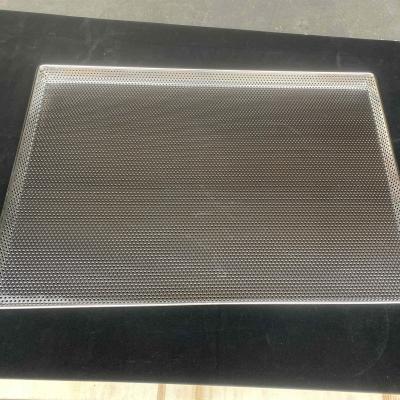 China Stainless Steel Baking Tray 18x26 Inch Perforated Oven Mesh Tray for Bakery Food Grade 304 for sale