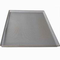 China Stainless Steel Baking Tray 18x26 Inch Perforated Oven Mesh Tray for Bakery Food Grade 304 for sale