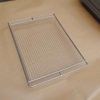 China 304 Stainless Steel Wire Mesh Tray SS316 Mesh Basket Tray 4mm Wire 2mm Thickness for sale