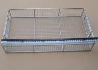 China Durable Deep Fry Basket Stainless Steel For Medical Disinfect Tray for sale