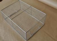 China Professional Medical Sterilization Basket / Weld Medical Metal Wire Basket for sale