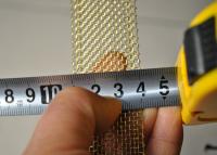 China 16 Mesh Copper Wrapped Edge Stainless Steel Screen Wire Mesh 40mm Width for sale