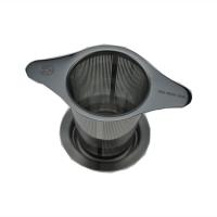 China Double Ear Food Grade 304 Stainless Steel Tea Strainer With Tea Cover for sale