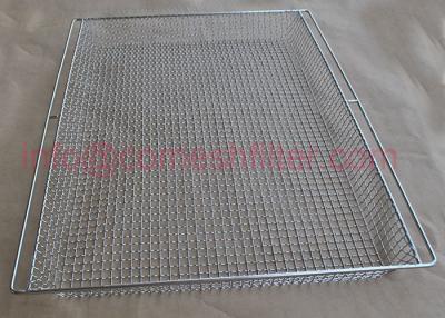 China Food Grade Metal Wire Mesh Tray For Drying Ss Perforated Container for sale