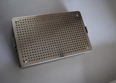 China 34x25x6cm Perforated Metal Wire Basket Surgical Instrument Storage for sale