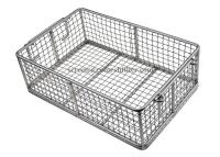 China 316 316L Polishing Metal Wire Basket For Storage / Washing / Drying for sale