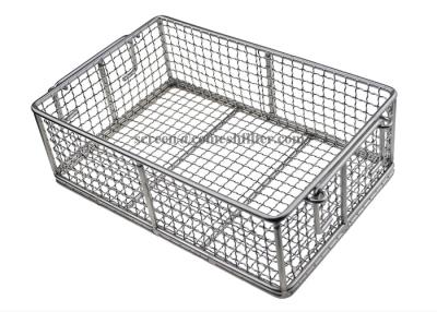 China 316 316L Polishing Metal Wire Basket For Storage / Washing / Drying for sale