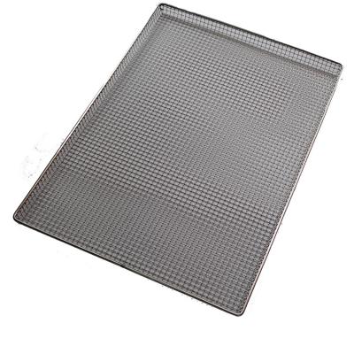 China Rectangle 304 316 Stainless Steel Wire Mesh Tray Food Grade For BBQ for sale