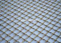 China Customized Woven Decorative Wire Mesh Screen Brass Crimped Free Sample for sale