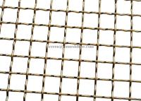 China Crimped Brass Red Copper Decorative Woven Wire Mesh Aperture From 1 Micron To 5cm for sale