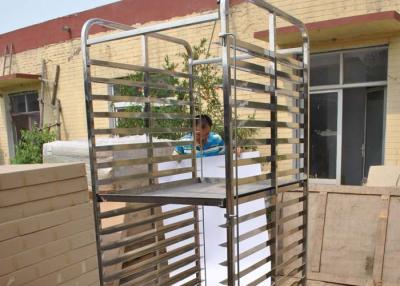 China Corrosion - Resistant 201 304 Stainless Steel Tray Trolley For Bakery for sale