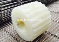 China Chocolate Flat Flex 1mm Wire Mesh Conveyor Belt for sale