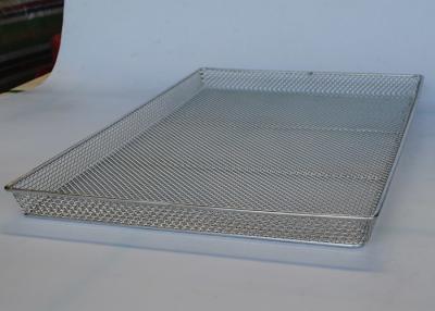 China 650mm X 460mm 1mm Wire Mesh Tray For Fruit Meat for sale
