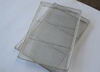 China Herb Dehydration Shelf 4mm Wire Mesh Tray With Small Holes for sale