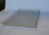 China Food Grade 60x40cm 1.2mm Mesh Wire Tray Bakery / Chip for sale