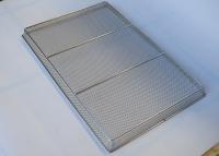 China Food Grade 60x40cm 1.2mm Mesh Wire Tray Bakery / Chip for sale