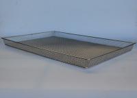 China Baking Serving Drying 40cm Wire Mesh Tray With Handle for sale